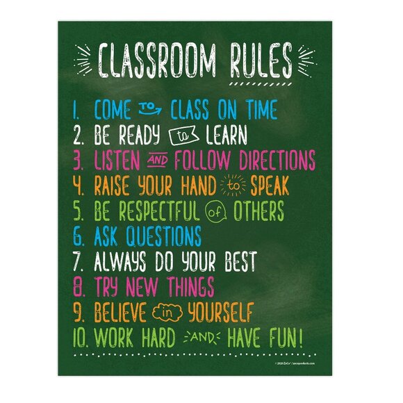Dominique B | Art | Classroom Rules Poster66 | Poshmark
